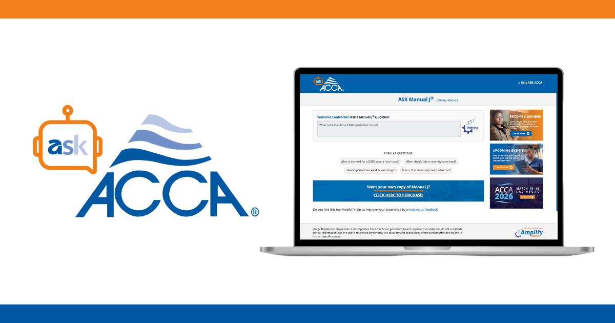ASK ACCA - Interactive HVAC Manual Assistance | ACCA.org